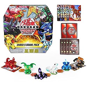 Bakugan Unbox and Brawl 6-Pack, Exclusive 4 Bakugan and 2 Geogan, Collectible Action Figures, Toys for Kids Boys Ages 6 and Up (Amazon Exclusive)