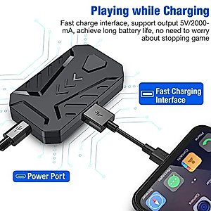 One Handed Gaming Keyboard Mouse, Wired Gaming Keyboard Mouse with Converter Adapter for Android, iOS - BT 4.0 Connection - Play PC Games on Mobile - Adjustable Stand (Mix Pro+F6