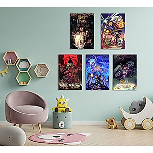 The Owl House Poster Canvas Art Poster and Canvas Wall Art Living Room Posters Bedroom Painting, Wall Art Picture Print Modern Family Bedroom Decor Posters Set of 5 Pcs (No Frame,8x12inch-5pcs)