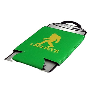 Funny Guy Mugs Sasquatch I Believe Collapsible Neoprene Can Coolie - Drink Cooler