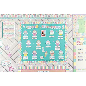 Teacher Created Resources Pastel Pop Stars Die-Cut Border Trim