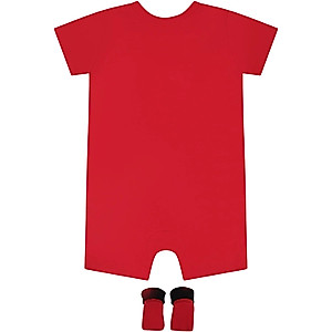 Jordan Baby Boy's 23 Romper (Infant/Toddler/Little Kids) Gym Red 0-6 Months