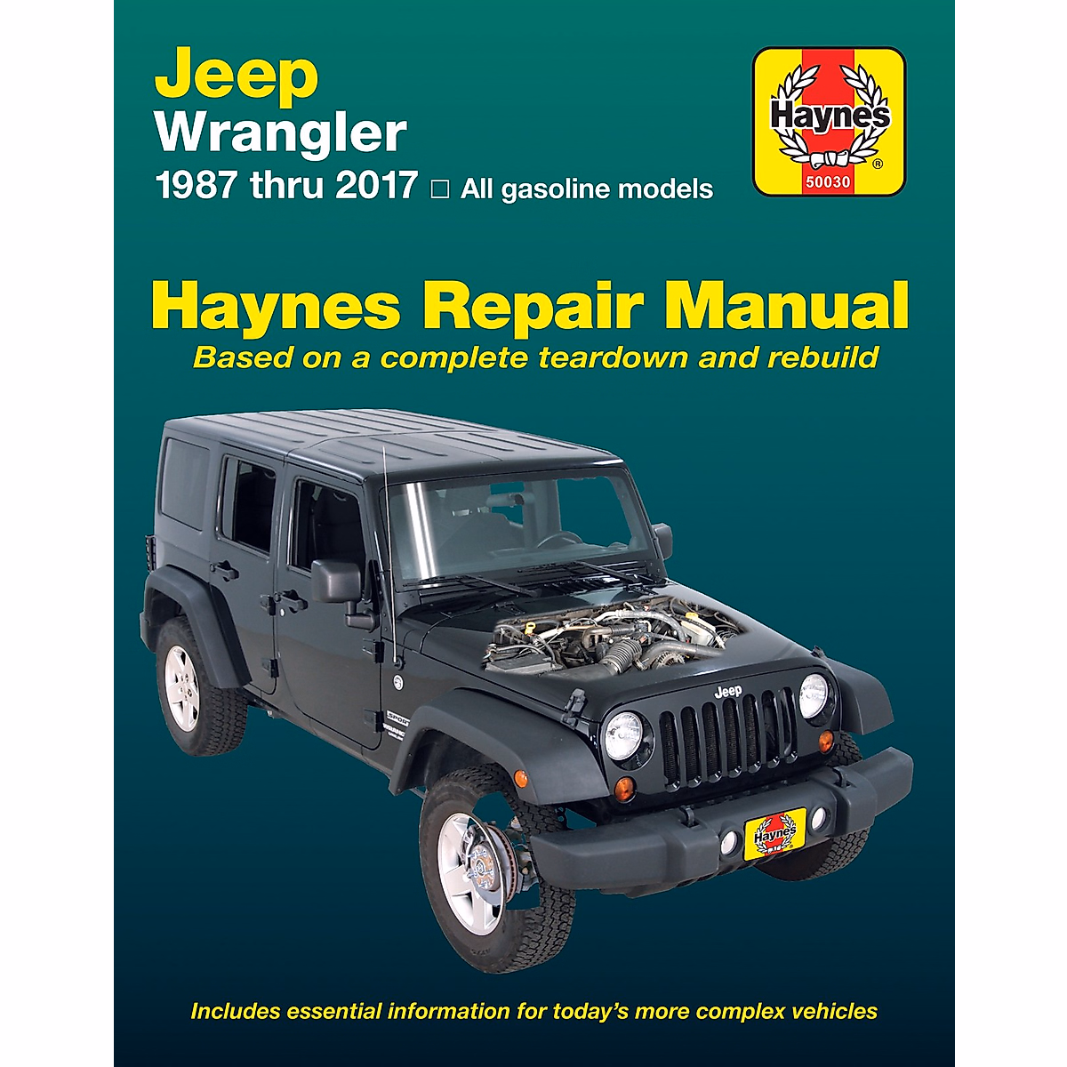 Jeep Wrangler 4-cyl & 6-cyl, 2WD & 4WD (87-17) Haynes Manual USA (Paperback)