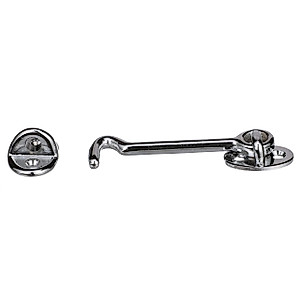 Seachoice Chrome-Plated Cast Brass 3 in. Marine Cabin Door Hook w/ #6 Fastener