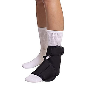 Brace Direct 90 Degree Padded Night Splint (Large) + Foot Ice Pack (L/XL)