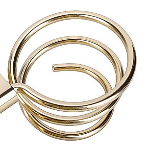 Space Aluminum Wall Mounted Hair Dryer Holder Spiral Hair Tools Hanging Rack Organizer Bathroom Storage Rack