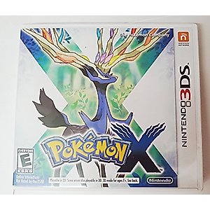 Case and Instruction Booklet (NO GAME) for Nintendo 3DS POKEMON X - NO GAME INCLUDED