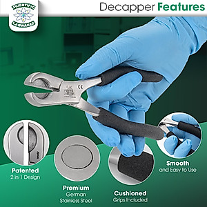 Dual Action Decapper Pliers for Decapping Crimped Vials and Bottles Scientific Labwares (13mm and 20mm)