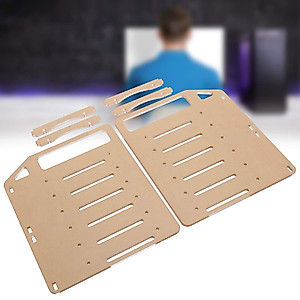 3.5in Hard Drive Bracket, Acrylic Hard Drive Bracket, DIY 3.5in Hard Disk Shelf HDD Transparent Cage, Support Fix Six 3.5 inch Hard Drives and Two 8cm Fans