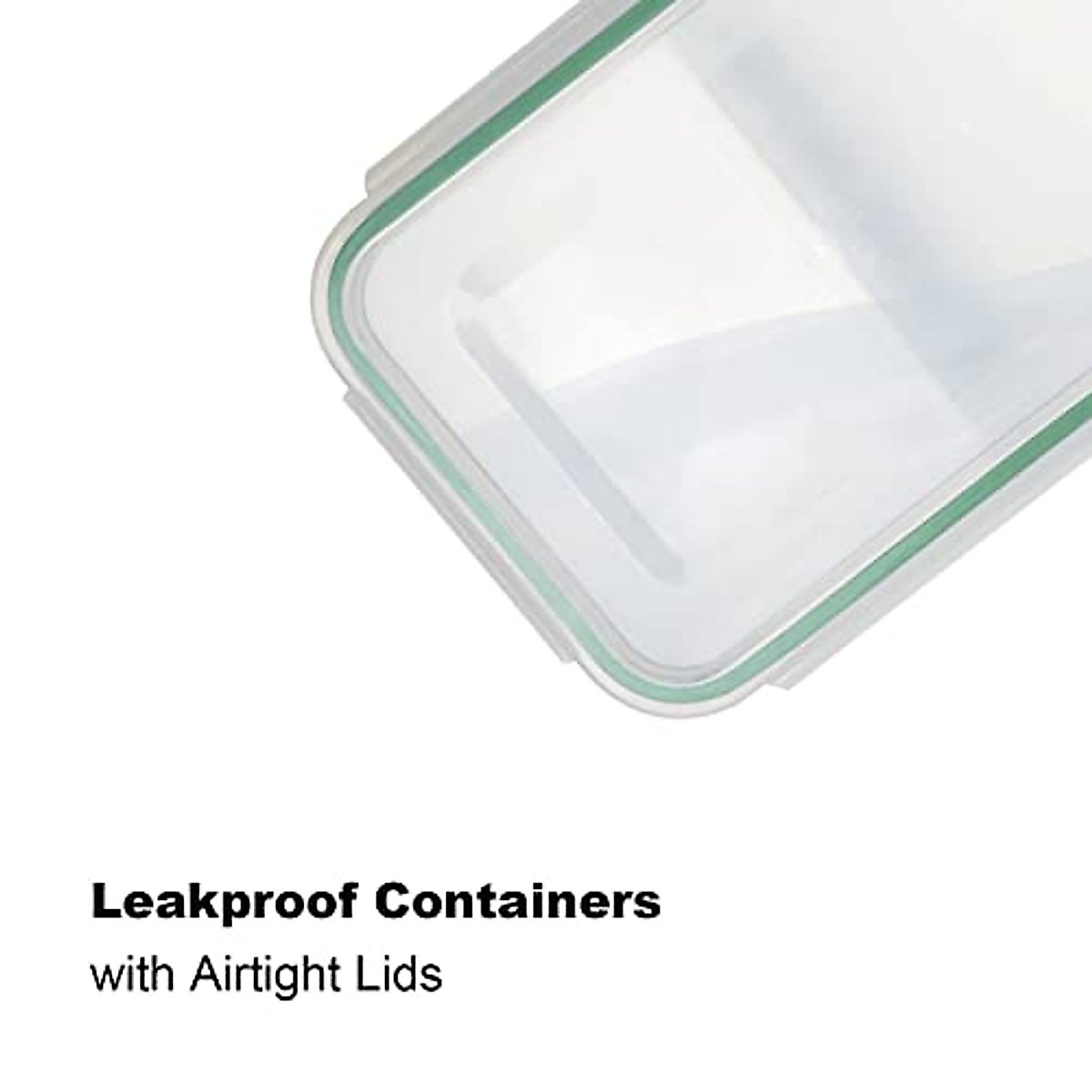 carrotez Food Storage Containers 2 Compartment, Meal Prep Container, Lunch Containers, Portion Control Container, BPA Free, Airtight Lids, Reusable, Snack Containers, 2 Cup (480ml)