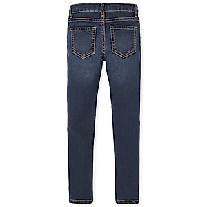 The Children's Place Girls Super Skinny Jeans,Black Wash/Dk Twlight/Victory Blue Wash/Sky Wash 4 Pack,8