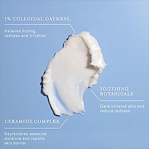 DERMAdoctor Calm Cool + Corrected Clinical Hydra Repair Cream for Face and Body with 1% Colloidal Oatmeal, Moisturizing Skin Repair for Dry, Eczema & Dermatitis Relief + Anti Itch - 6 oz