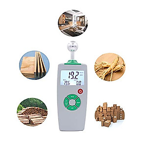 Pinless Wood Moisture Meter, CD-200 Digital Moisture Detector Moisture Tester Water Leak Detector, Backlit LCD Display With Ball Probe Measuring Wood Building Mater Firewood Walls Paper Floor