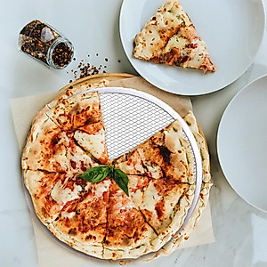 MAXSELL 2 Pack 12-Inch Pizza Screen,Aluminum Pizza Baking Screen, Seamless