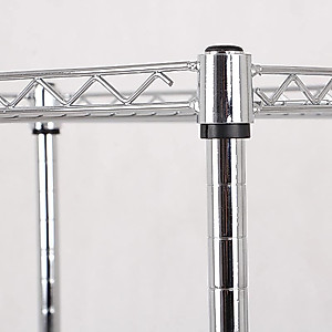 Wire Shelf Clips for 3/4" Post, WMDXF Wire Shelving Shelf Lock Clips 25 Pairs 50 Pieces, Shelving Sleeves Replacements, Black