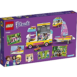 LEGO Friends Forest Camper Van and Sailboat 41681 Building Kit; Forest Toy; New 2021 (487 Pieces)