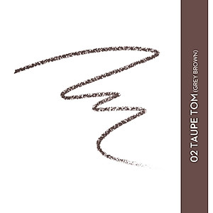 Sugar Cosmetics Arch Arrival Brow Definer02 Taupe Tom (Grey Brown) Long-Lasting, 12hr coverage, built-in spoolie