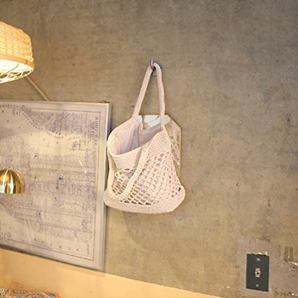 TENDYCOCO Hand-woven Straw Shoulder Tote Crochet Summer Beach Bag Woven Handbag & Purse Handmade for Women