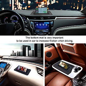 Wireless Charger for Car iPhone Wireless Charger Fast Charging 15W Qi Car Wireless Charging Pad Phone Charger Dashboard Car Wireless Charger for iPhone, Samsung, Android Cell Phones
