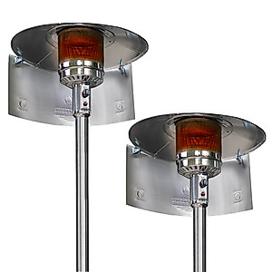 Sweet Heat MAX - 2 Pack - Heat Focusing Reflector for Round Natural Gas and Propane Patio Heaters - 15" Height For Extra Heat Reflecting Power