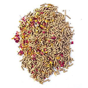 Pampered Chicken Mama Herbal Rabbit Feed 25 LB Bag: Premium Rabbit Food Made with Timothy Hay & Organic Herbs
