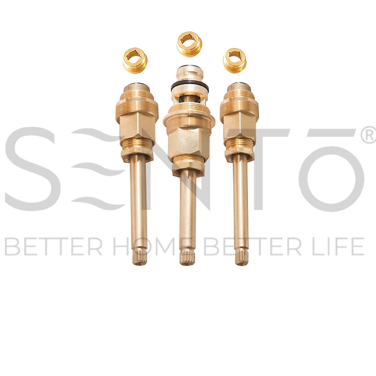 SENTO Bathtub and Shower 3 Handle Tub Trim Set For Gerber Faucets Bathtub Shower, Easy Installation, Heavy Duty Metal, Matte Black