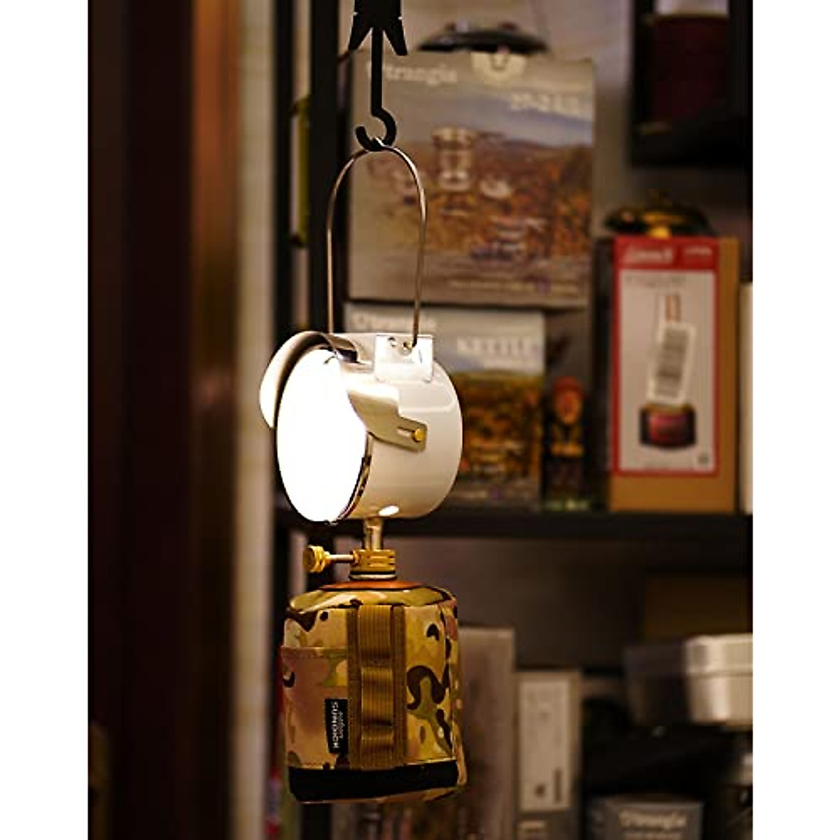 Segolike Portable Gas Tank Protective Case Fuel Cylinder Oxford Cloth Canister Storage Cover for Travel Accessories BBQ Picnic Hiking, Brown L