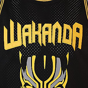 #2 Black Wakanda Killmonger Movie Basketball Jersey Men Black (Small, Black)