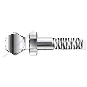 (5 pcs) M45-4.5 X 170mm, DIN 931 / ISO 4014, Metric, Hex Head Cap Screws Bolts, Part Thread, A2 Stainless Steel