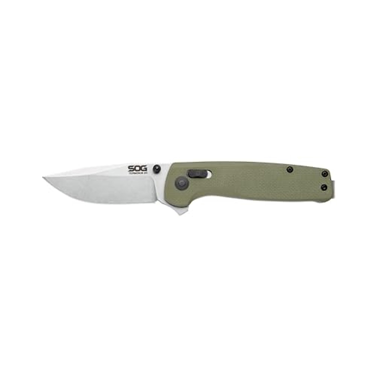 SOG Hunting High Carbon Steel Ambidextrous Carry EDC 2.95' Sharp Blade Terminus XR OD Green Folding Knife