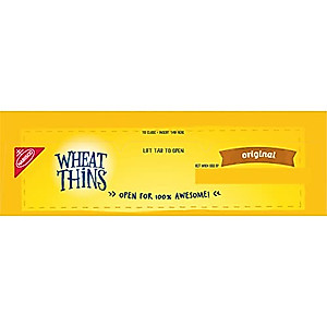 Wheat Thins Original Whole Grain Wheat Crackers, Party Size, 20 oz Box