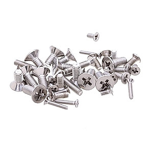 MUMUJJ Countersunk Machine Screws, Flat Head Phillips Machine Screws and Hex Nuts Kit for Laptop Notebook Computer Replacement Screws Kit