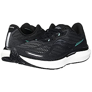 Saucony Women's Triumph 19 Running Shoe, Black/White, 9