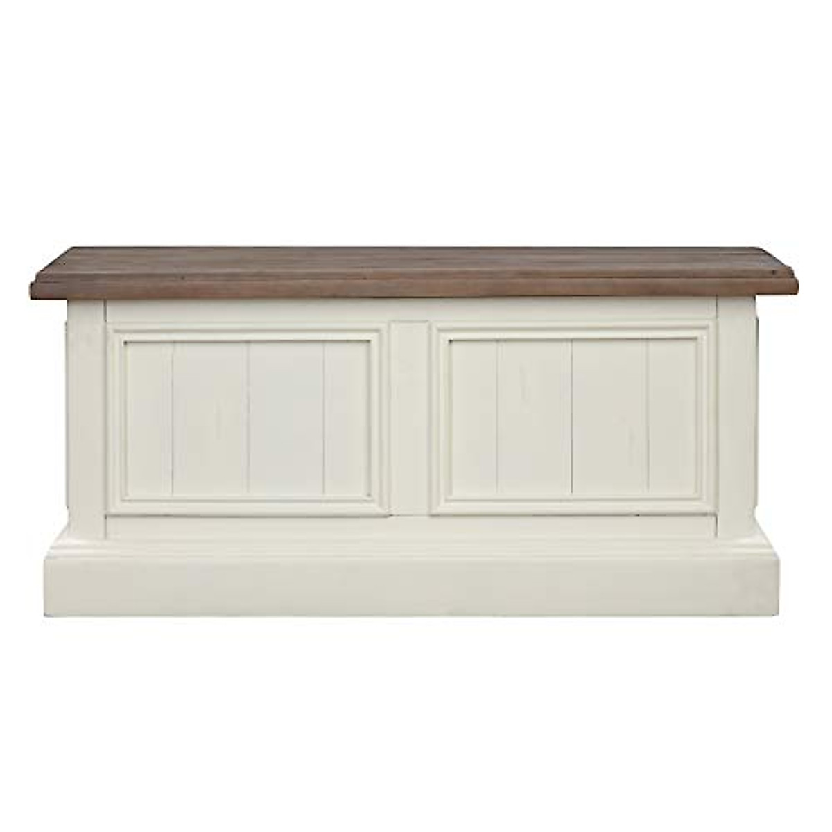 Amazon Brand - Stone & Beam FSC Certified Reclaimed Pine Storage Bench, 39"W, White