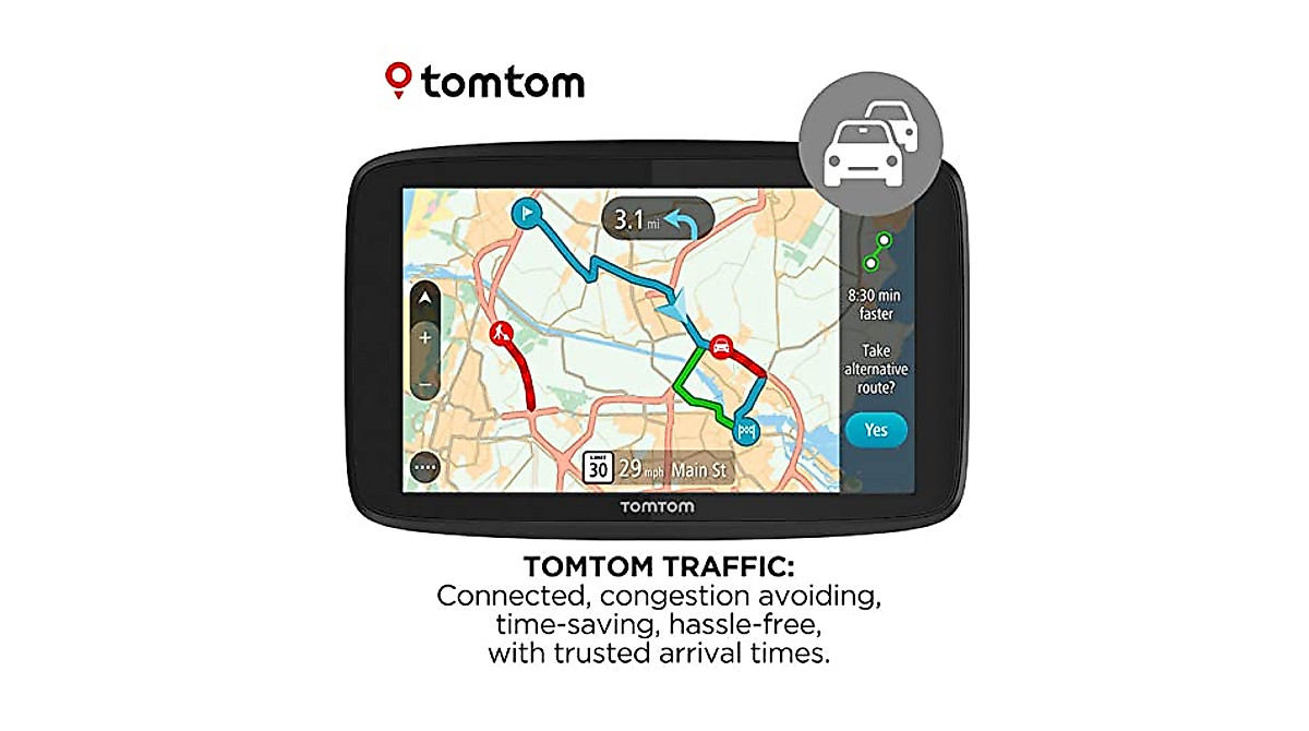 TomTom GO Supreme 6" GPS - Real-Time Traffic & Speed Alerts