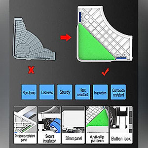 Fridge Trolley Wheels Stand Washing Machine Base Telescopic Length 59-76cm Width 52-70cm Movable Dryer and Dishwasher Pedestal Move Heavy Furniture and Appliances (H: 10-12cm) (8 Legs 4 Wheels)