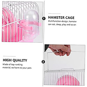 POPETPOP 1pc Travel Accessories Hamster Cage Accessories Cage for Guinea Pigs Rat Travel Cage Guinea Pig Toys and Accessories Guinea Pig Accessories Chinchilla Cage Pet House Pet Supplies