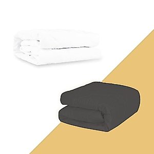 Bundle Safe and Sound Waterproof Quilted Mattress Pad + Grey Waterproof Mattress Pad