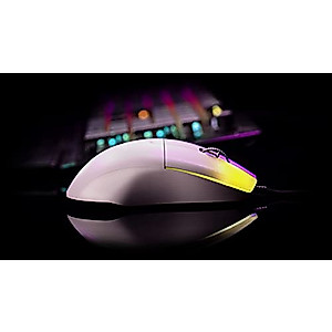 ROCCAT Kone Pro PC Gaming Mouse, Lightweight Ergonomic Design, Titan Switch Optical, AIMO RGB Lighting, Superlight Wired Computer Mouse, Titan Scroll Wheel, Honeycomb Shell, 19K DPI, Black