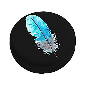Blue Birds Feathers Painting,Funny Tire Cover Universal Fit Spare Tire Protector for Truck SUV Trailer Camper Rv