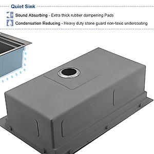 30 Black Drop in Kitchen Sink Workstation- Hovheir 30x22 Topmount Drop In Kitchen Sink Matte Black Stainless Steel Sink Handmade Sink Double Ledges Workstation Sink 16 Gauge Single Basin Kitchen Sink