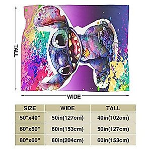 UGTQEYD Cute Blanket Flannel Throw Blankets Bed Blanket Lightweight Decorative Living Room 50"X40"