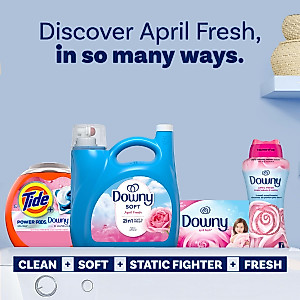 Downy Fabric Softener Liquid, April Fresh Scent, 140 fl oz, 190 Loads, HE Compatible, Downy Fabric Softener, Liquid Fabric Softener, Laundry