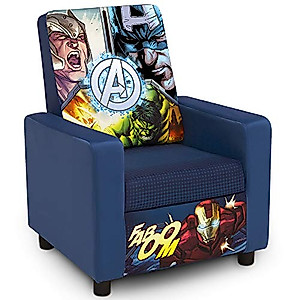 Marvel Avengers High Back Upholstered Chair Iron by Delta Children