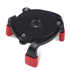 JDMON Universal Adjustable 3 Jaw Oil Filter Wrench Remover Tool for Removing Oil filters Range 2.4 inch from 3.8 inch in Diameter Include 1/2”-3/8” and 1/4”-3/8” Drive Adapter
