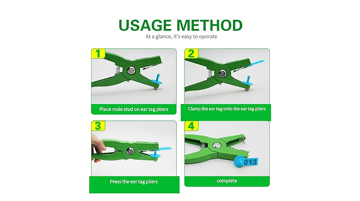 Sheep Ear Tag Marker Applicator - Convenient Livestock Tool