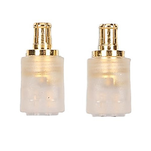 Headphone Cable Connector, Universal Lossless Sound Small Impact Resistant A2DC to 0.78mm 2 Pin Adapter Male to Female for CKR90 for CKS1100 for E70 for LS400 (Transparent)