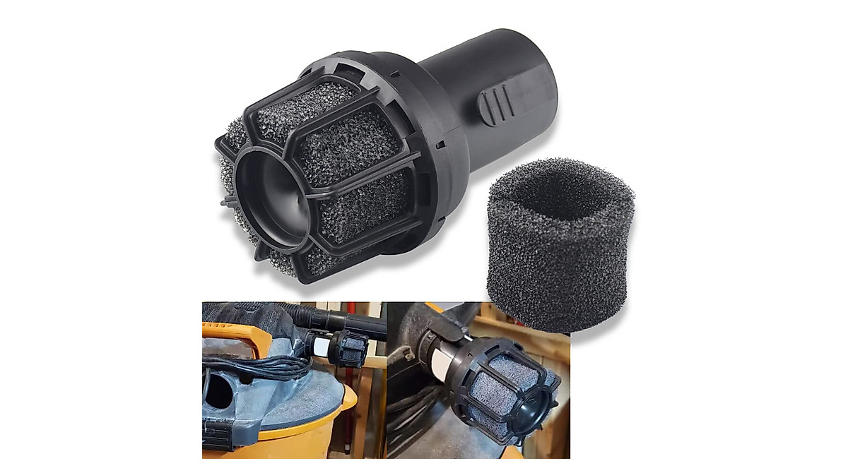 Muffler Diffuser for Shop Vacuums - Quieter Operation & Reduced Debris