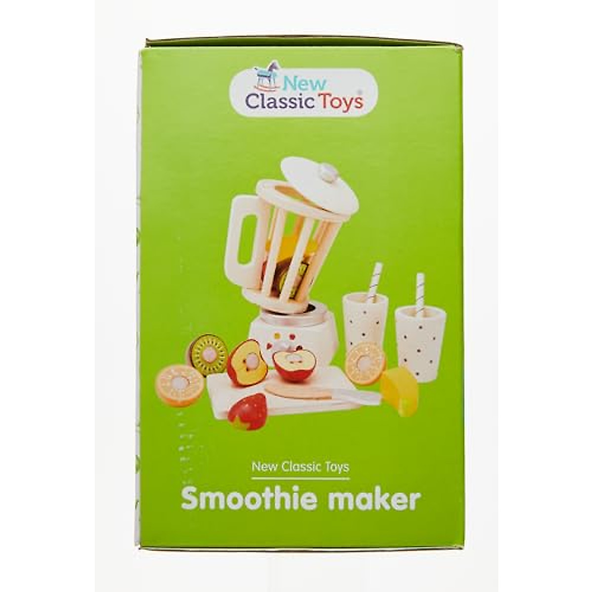 New Classic Toys Wooden Smoothie Set - Pretend Play Toy for Kids Cooking Simulation Educational Toys and Color Perception Toy for Preschool Age Toddlers Boys Girls