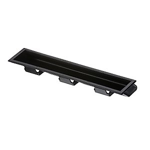 OCS Parts 7" Black Thermoplastic Replacement Recessed Door Pull for Commercial Ovens, Food Warmers, Coolers, Freezers, and Food Prep Tables